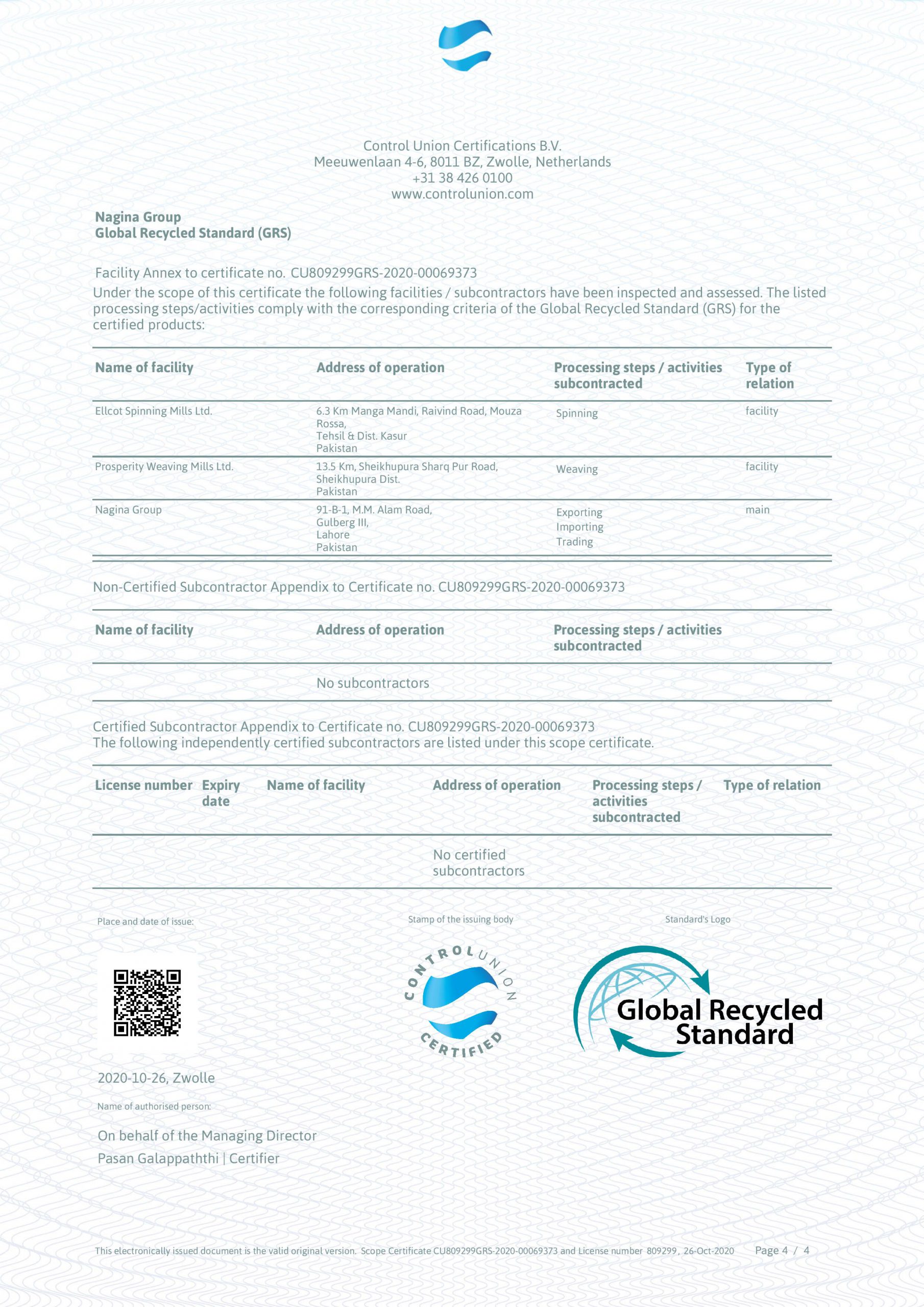 National / International Award, Recognition – Esml – Nagina Group